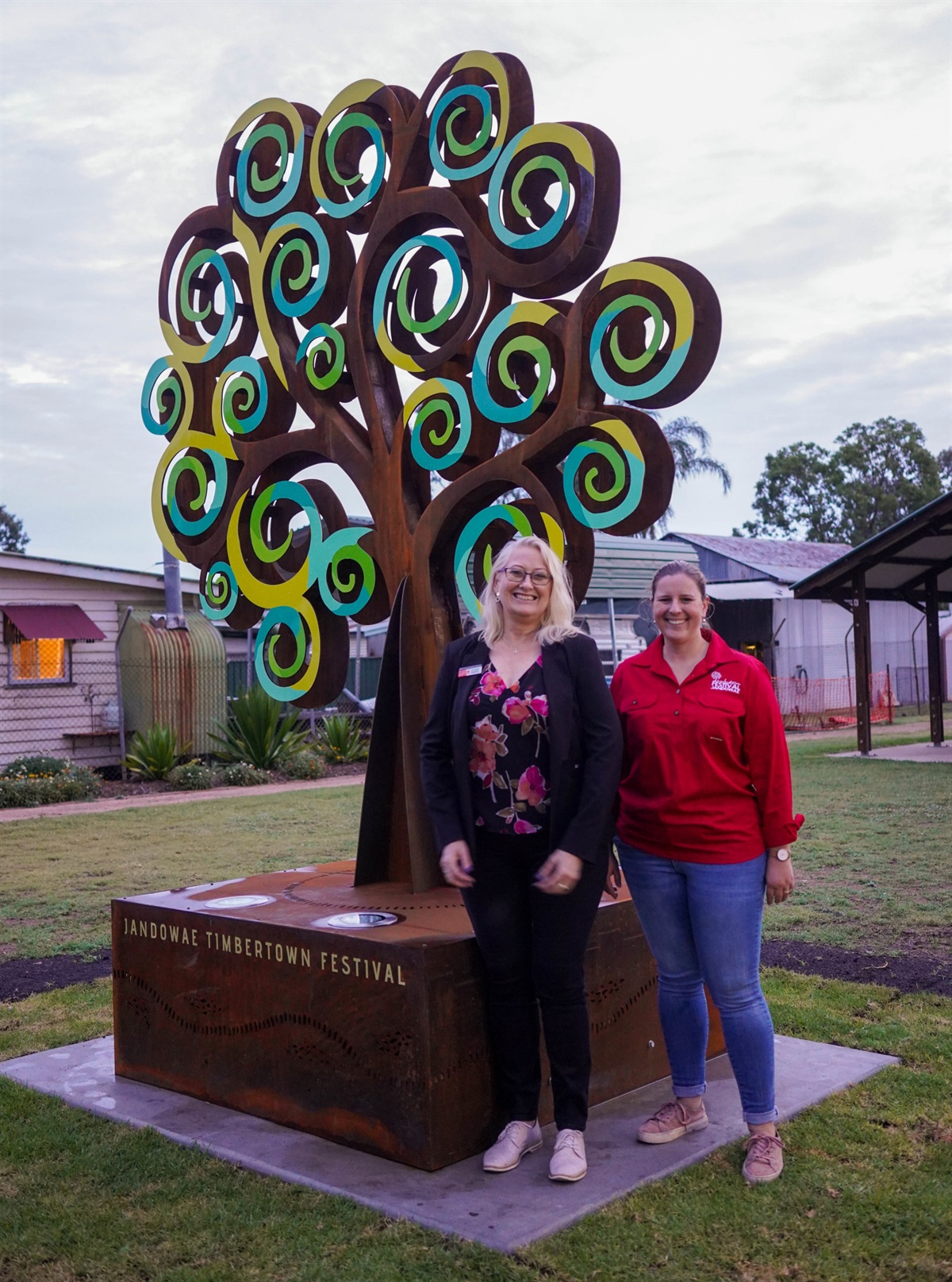 Timbertown Tree up in lights Western Downs Regional Council